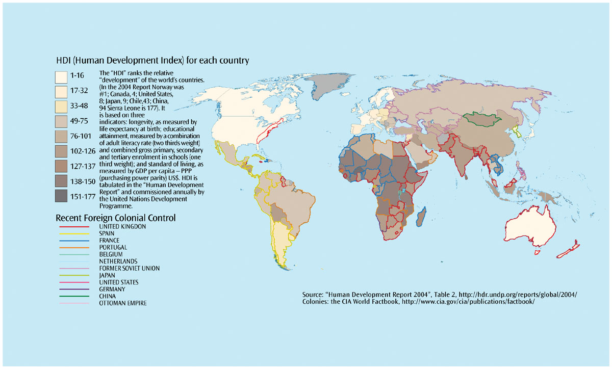 4 Stage Hdi Map Of World - Map