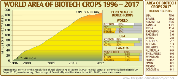 Chart of Biotech Food Crops - The Global Education Project
