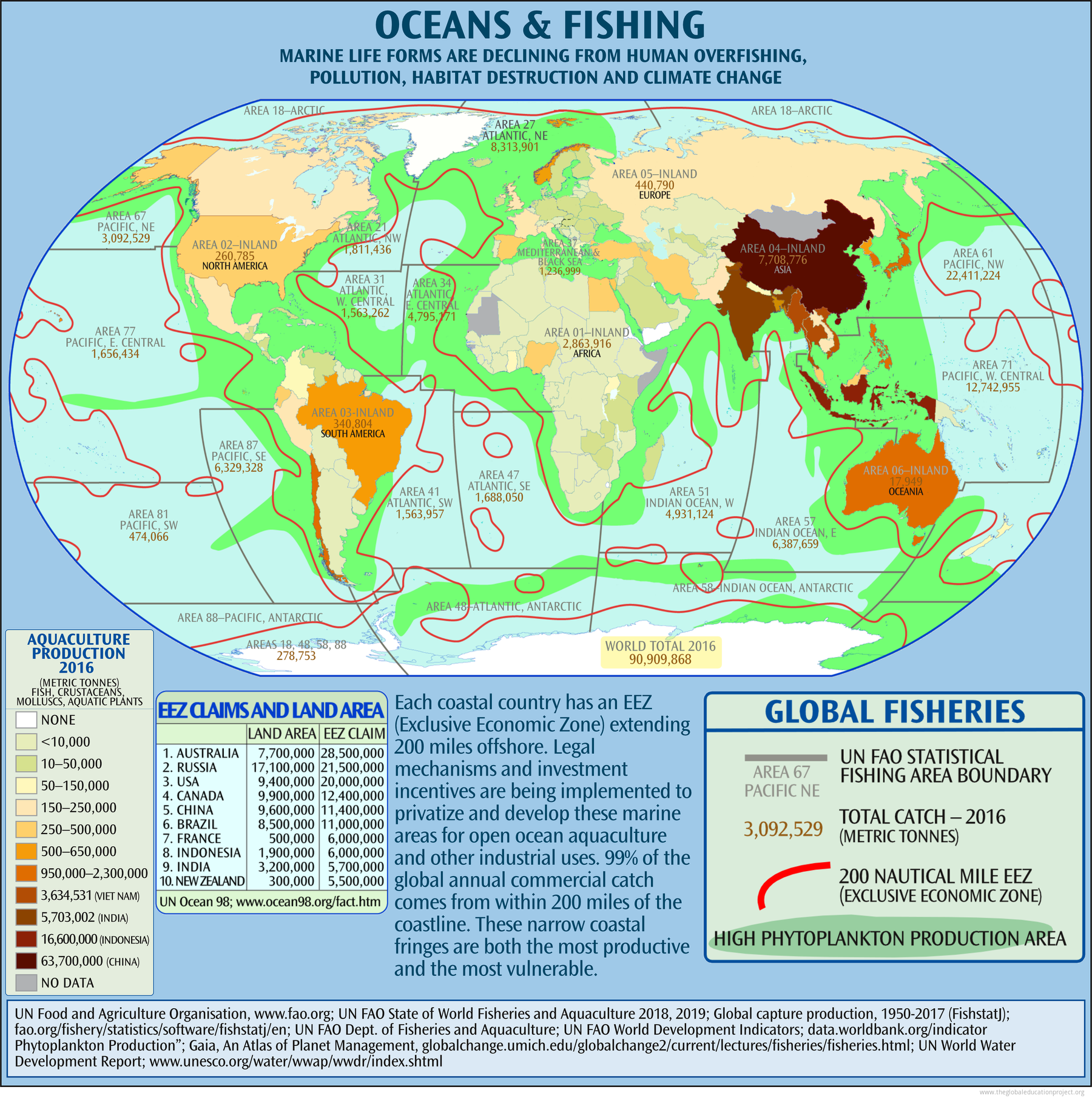 Map of Global Aquaculture and Fisheries - The Global Education Project